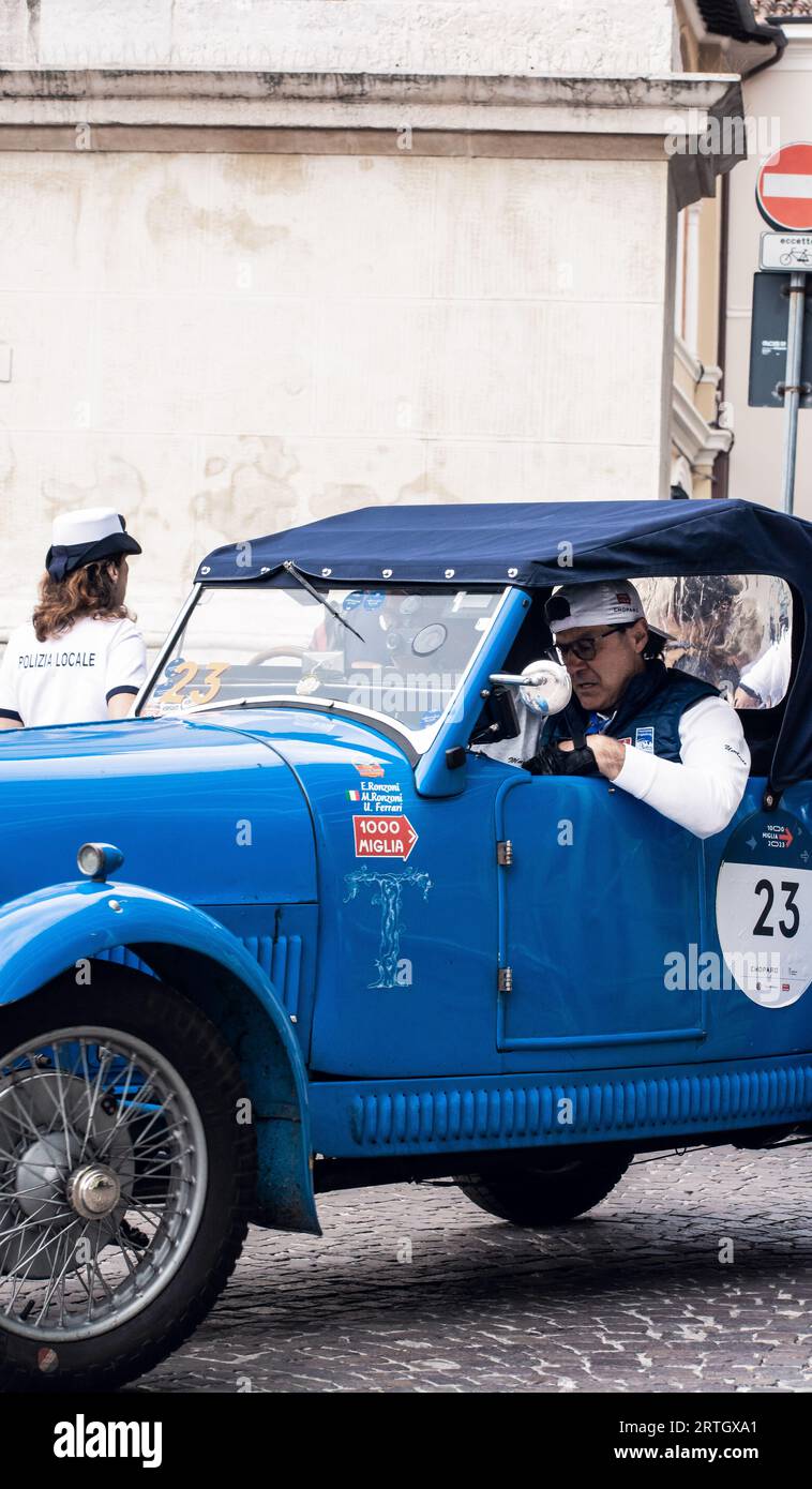 Pesaro , Italy - 16 jun 2023 : BUGATTI T40 1927 Mille Miglia 2023 ...