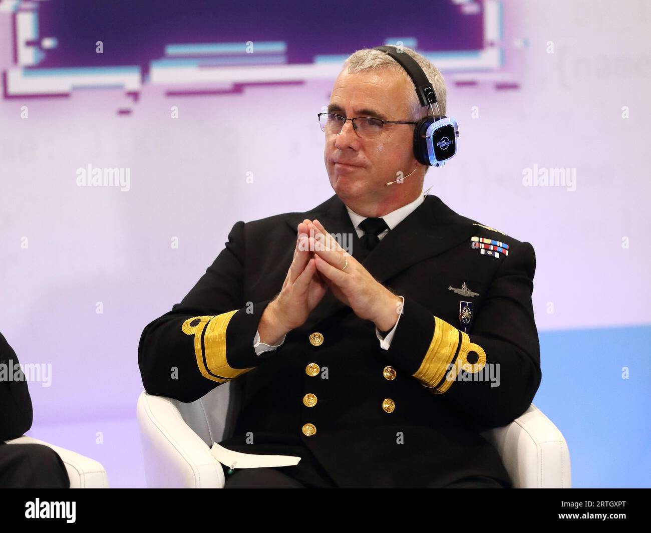London, United Kingdom, 12 September 2023. Rear Admiral Nick Wheeler ...