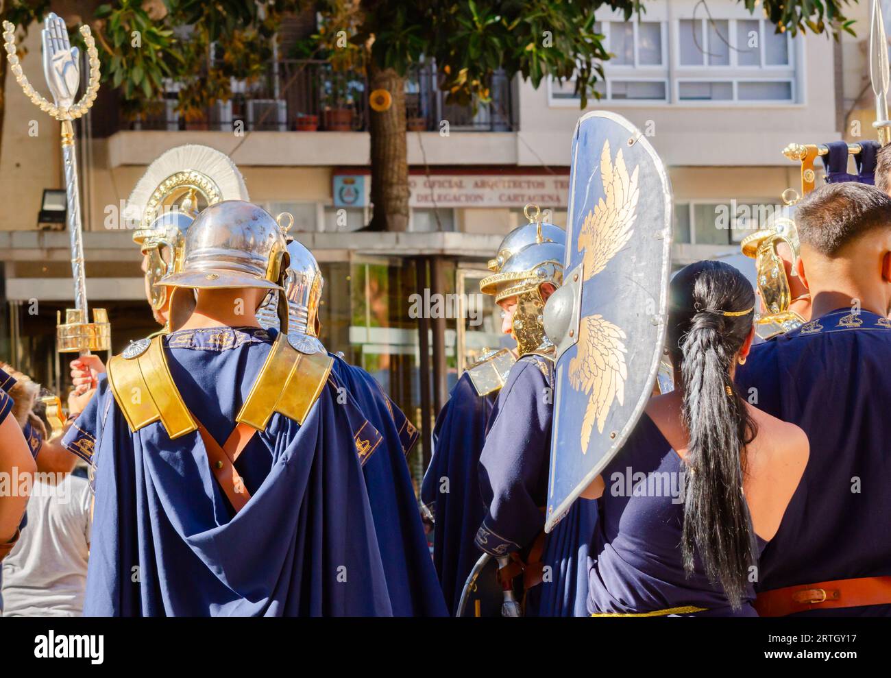 CARTAGENA, SPAIN - 23 SEPTEMBER 2022 Carthaginians and Romans historic ...