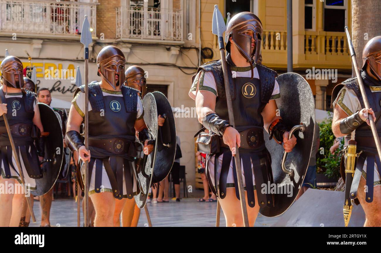 CARTAGENA, SPAIN - 23 SEPTEMBER 2022 Carthaginians and Romans historic ...