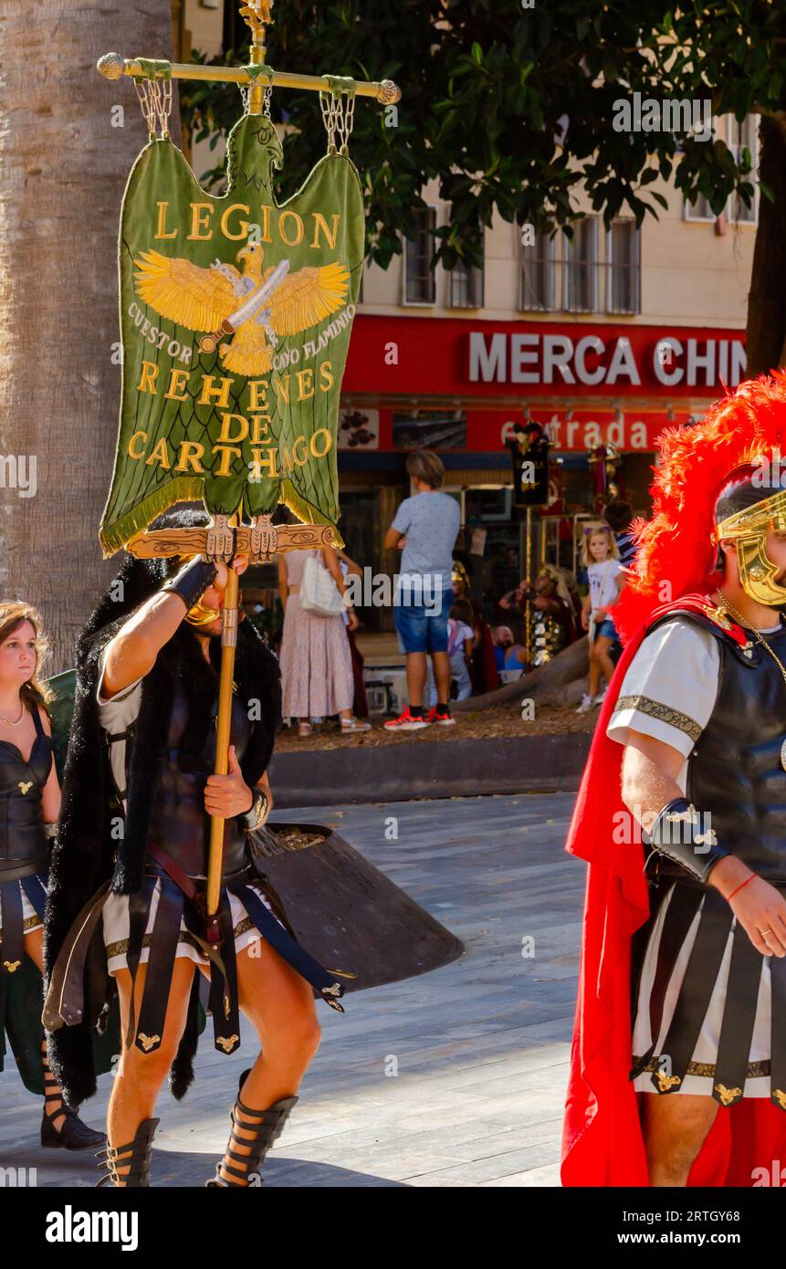 CARTAGENA, SPAIN - 23 SEPTEMBER 2022 Carthaginians and Romans historic ...