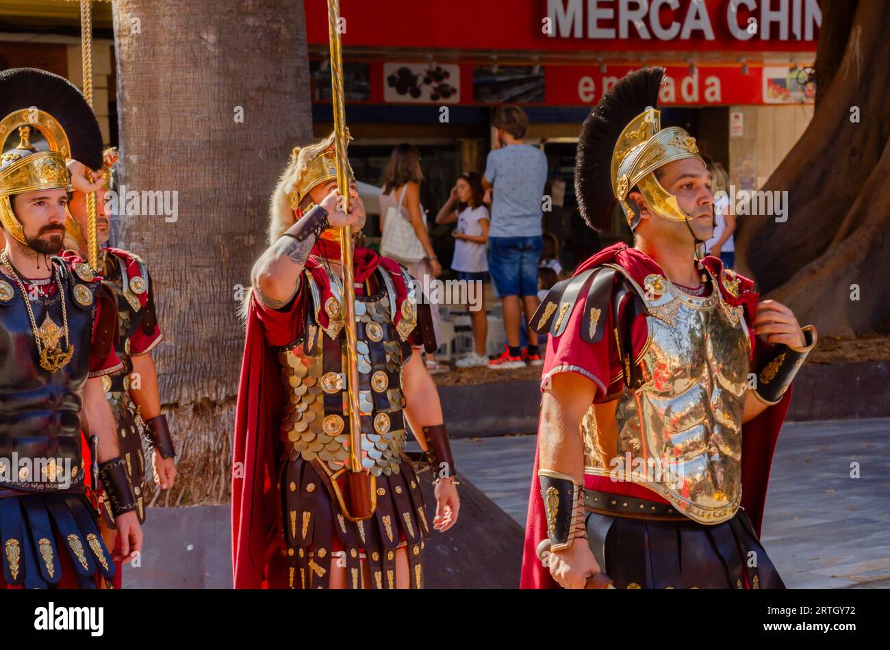 CARTAGENA, SPAIN - 23 SEPTEMBER 2022 Carthaginians and Romans historic ...