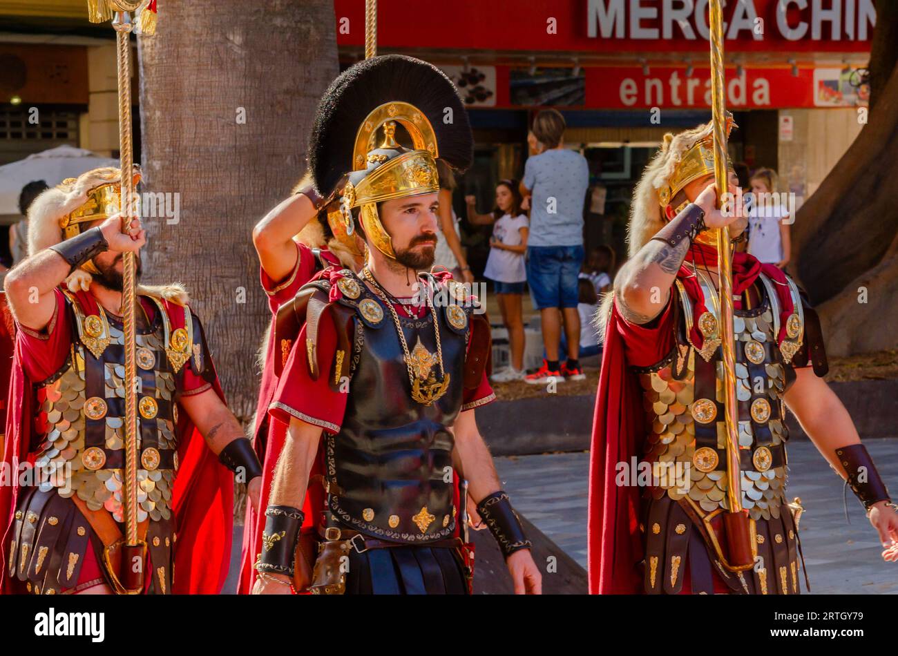 CARTAGENA, SPAIN - 23 SEPTEMBER 2022 Carthaginians and Romans historic ...