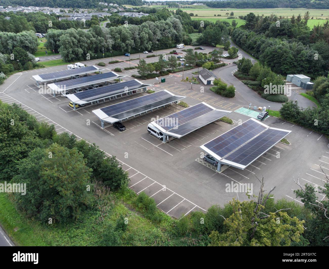 Castleview low carbon Electric Vehicle EV charging Hub Scotland Stock ...