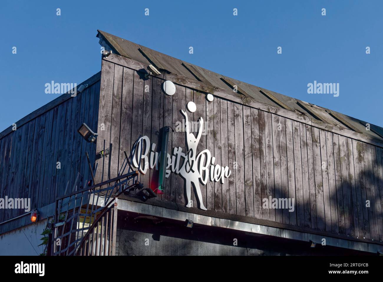 Birgit & Bier, Logo, Biergarten, Club, Schleusenufer, Berlin Stock ...