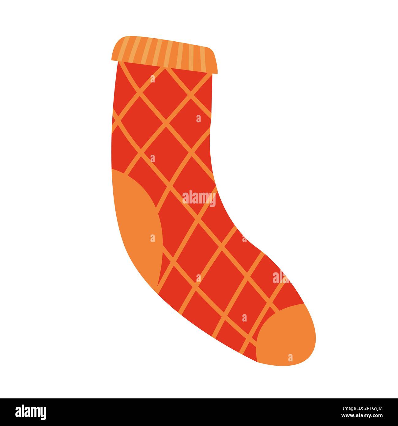 Winter socks icon flat Stock Vector Images - Alamy