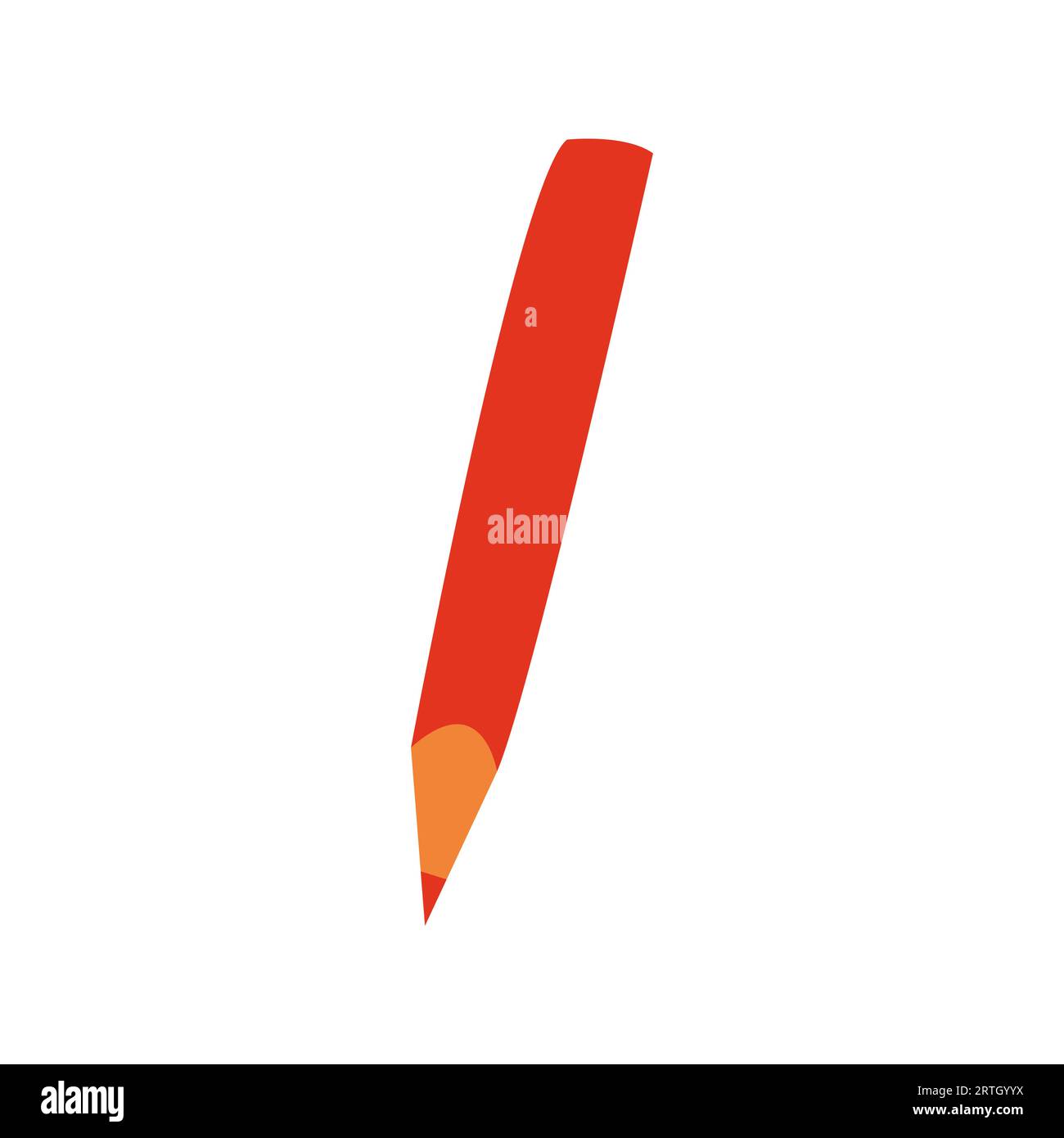 red pencil illustration Stock Vector Image & Art - Alamy