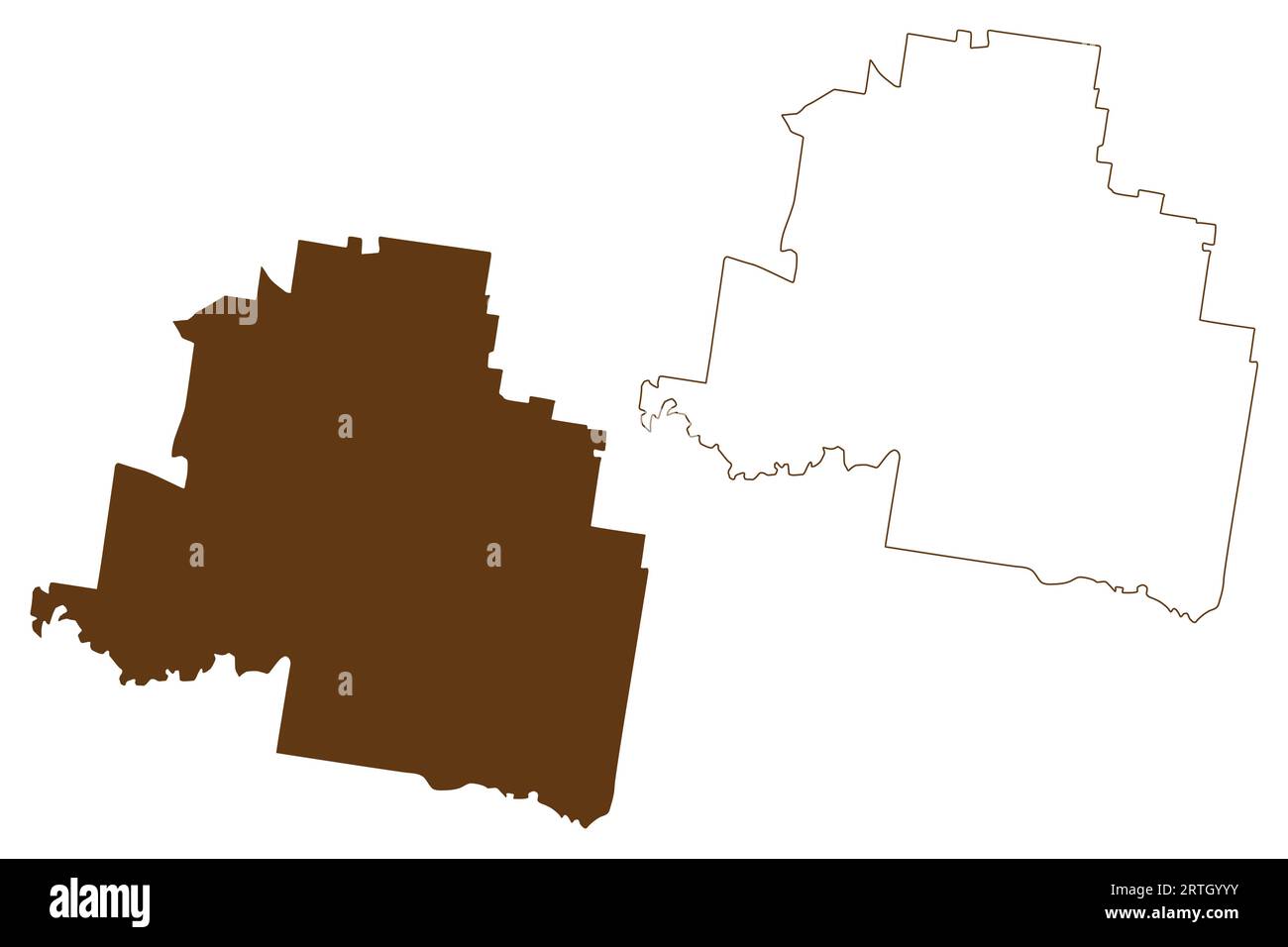 Leeton vector outline map vector vectors hi-res stock photography and ...