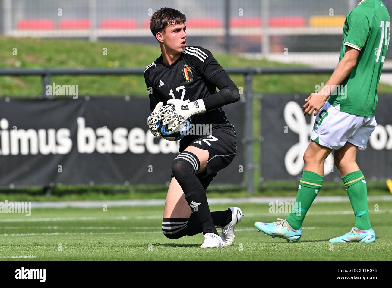 Tubize, Belgium. 11th Sep, 2023. Theo Radelet (12) of Belgium pictured ...