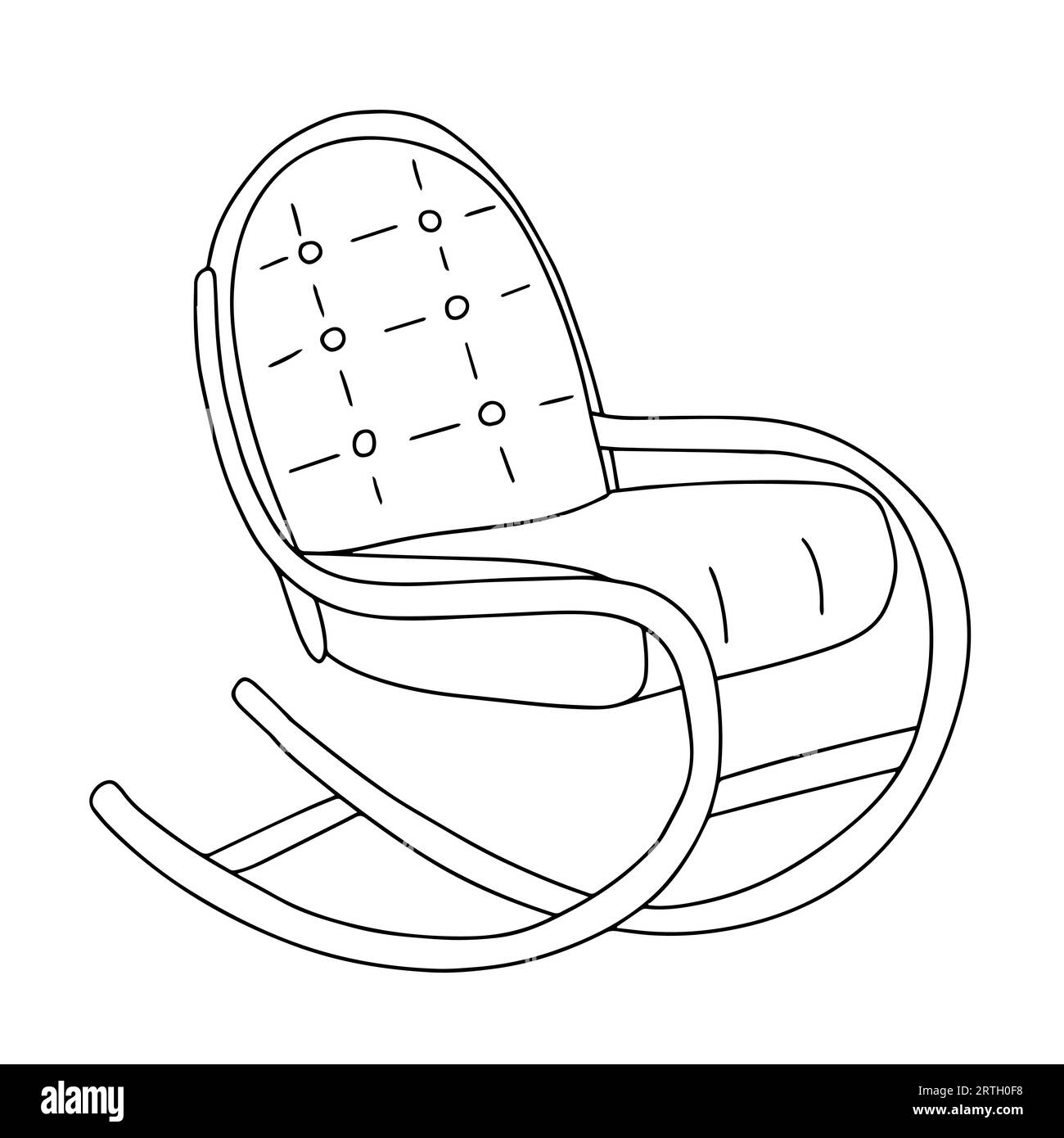 Vintage wooden rocking chair Black and White Stock Photos & Images - Alamy