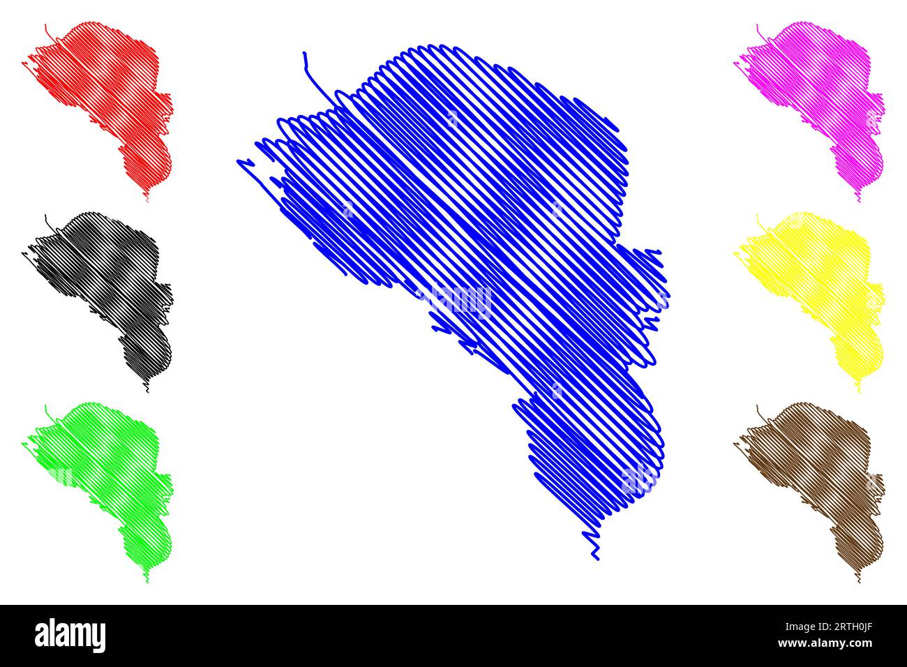 Lake Maharloo (Islamic Republic of Iran, Persia) map vector ...