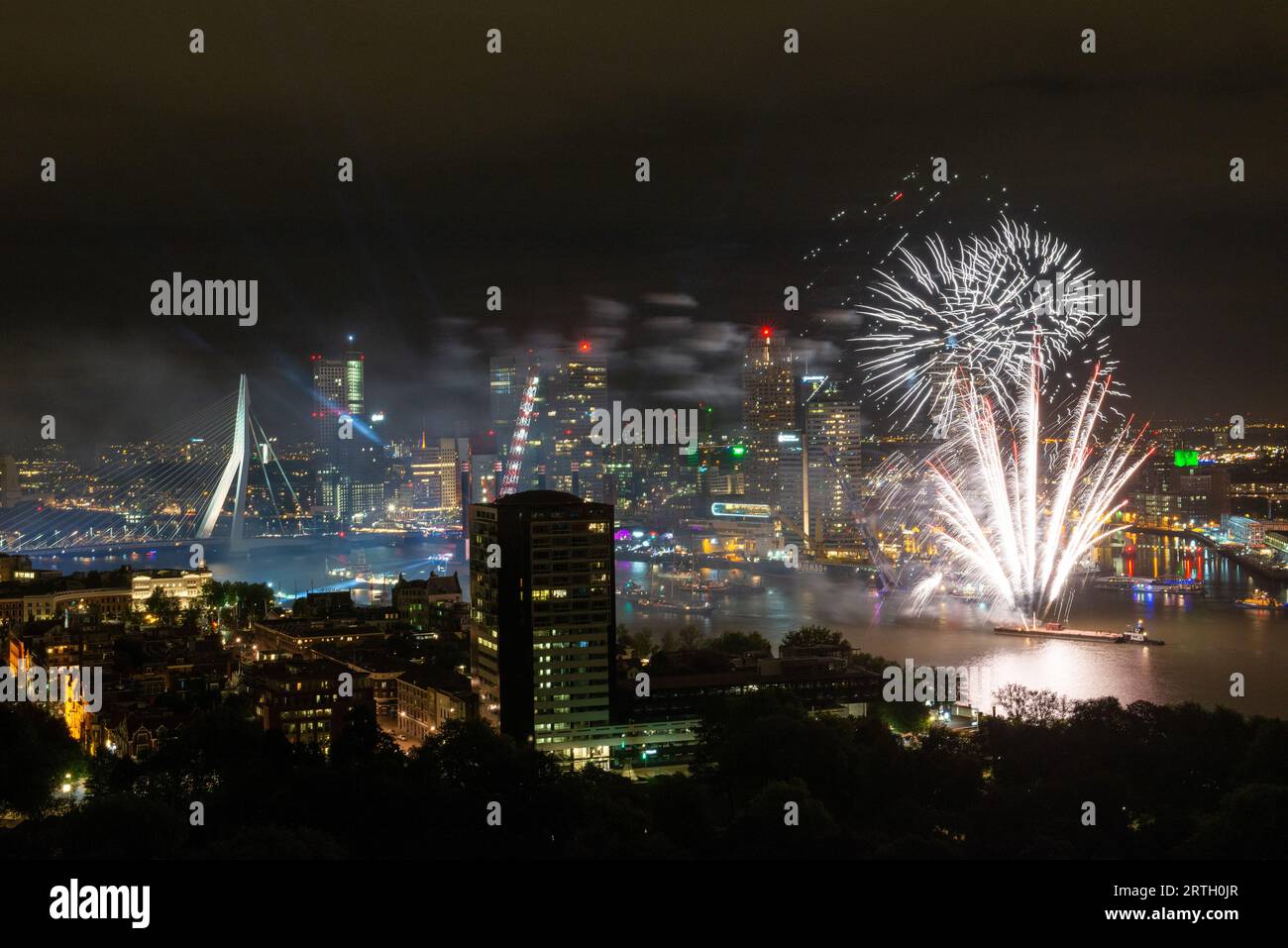 Impression of the fireworks during the 'Wereldhavendagen' (world Port ...