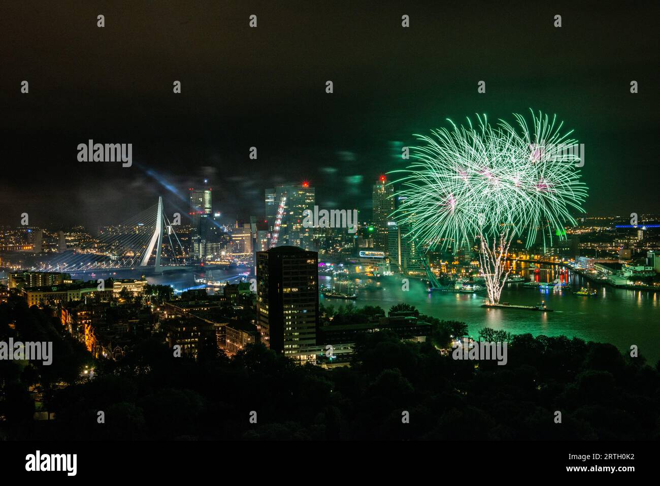 Impression of the fireworks during the 'Wereldhavendagen' (world Port ...