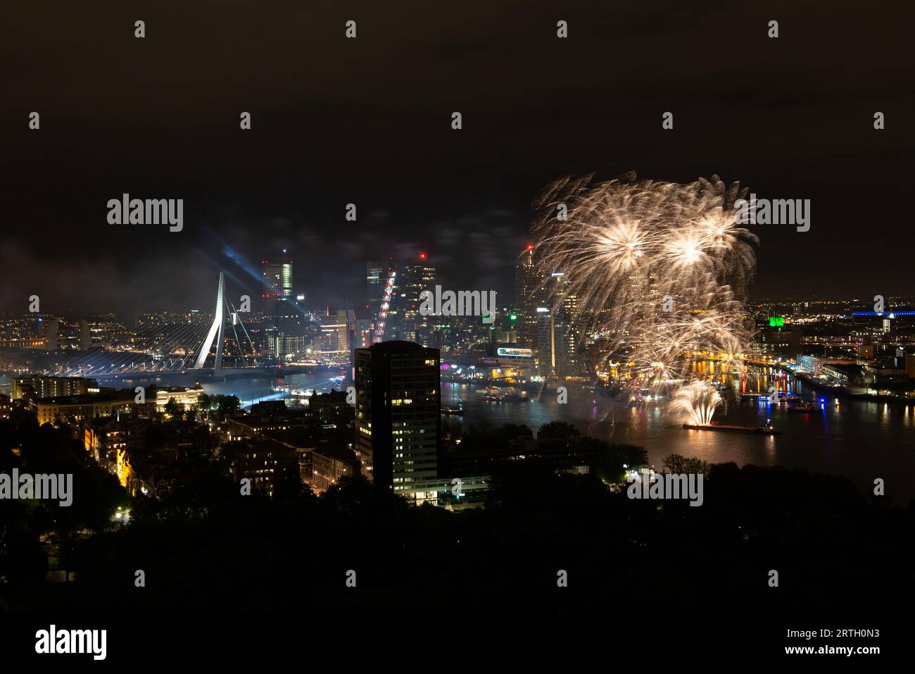Impression of the fireworks during the 'Wereldhavendagen' (world Port ...