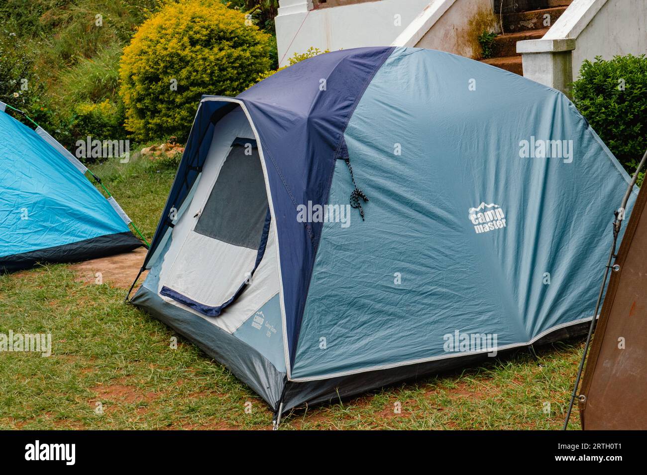 View of camp master tents in UlugurU Mountains, Morogoro Town, Tanzania ...
