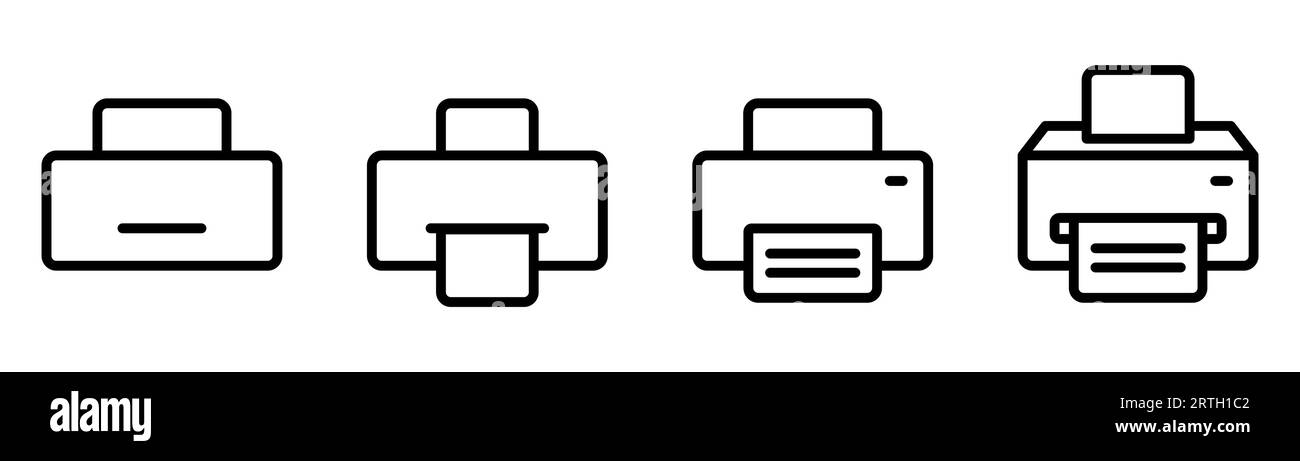 Print symbol Stock Vector Images - Alamy