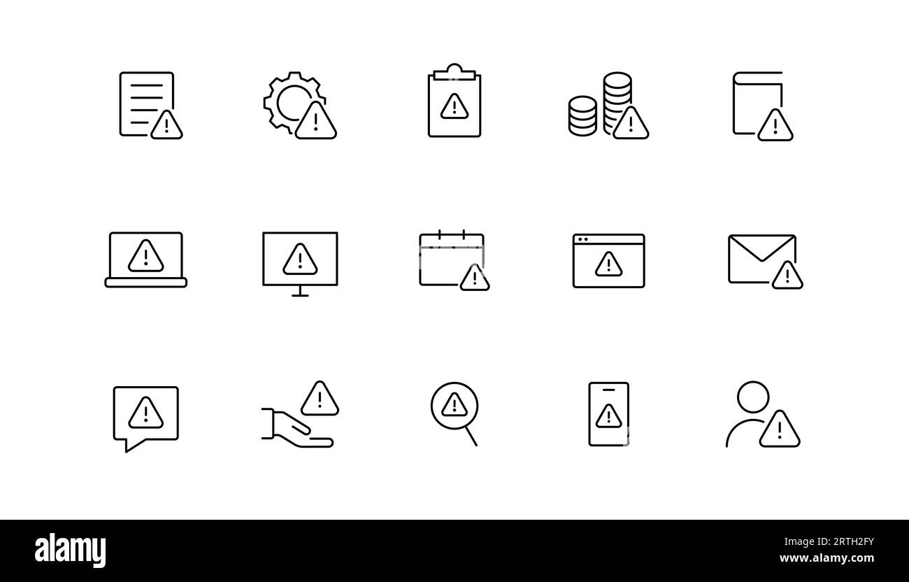 Warning sign stock Stock Vector Images - Alamy