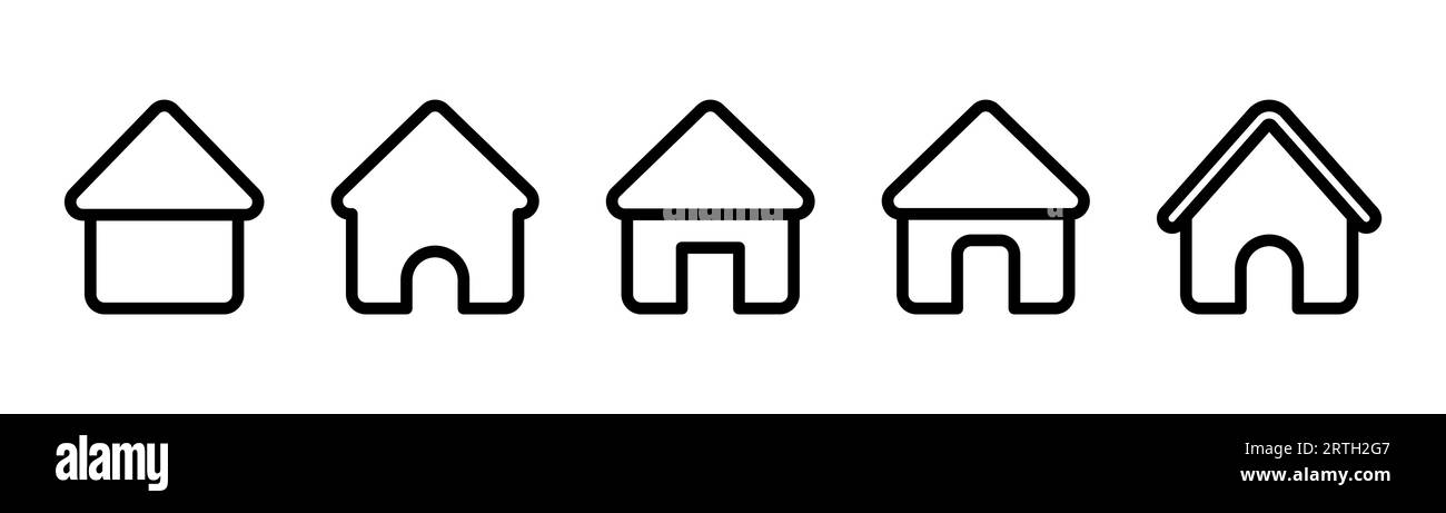 House symbol Black and White Stock Photos & Images - Alamy