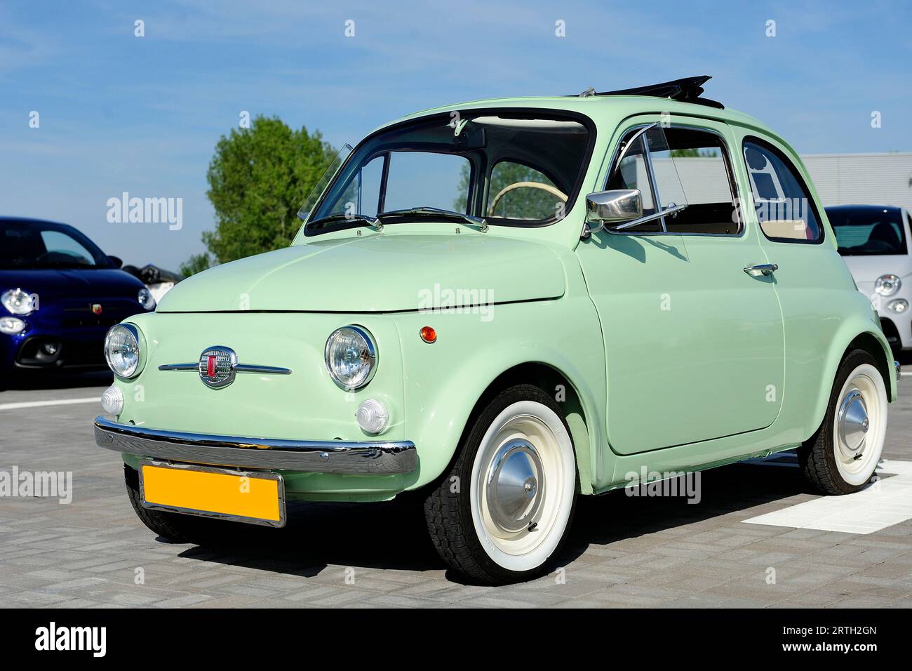Fiat 500, car auto classic, FIAT 500,retro, shiny, speed, steering ...