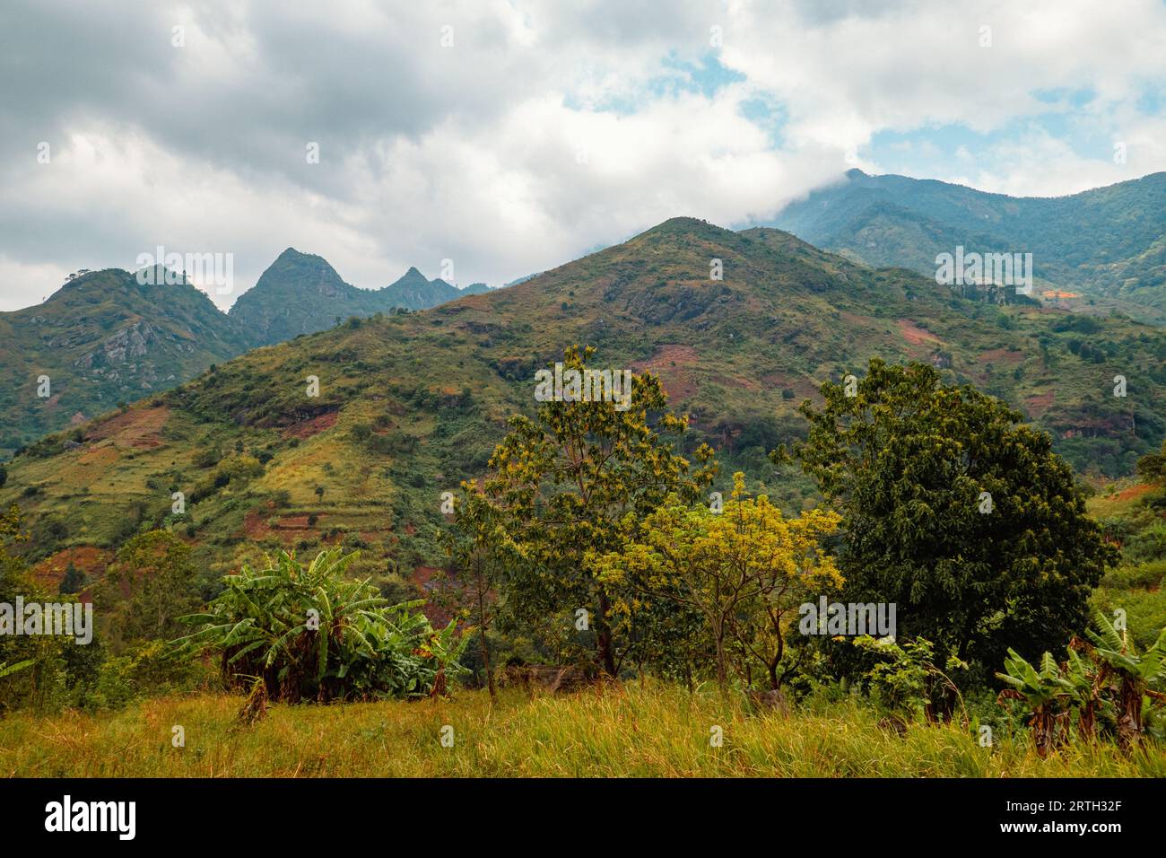 Panoramic view of mountain landscapes on Uluguru Mountains in Morogoro ...