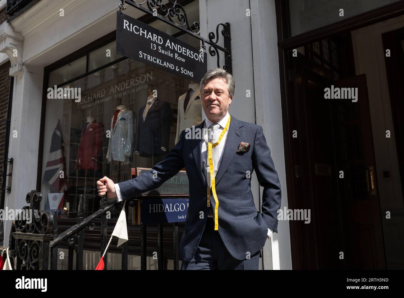 Richard Anderson who has been working on Savile Row for the past 34 ...