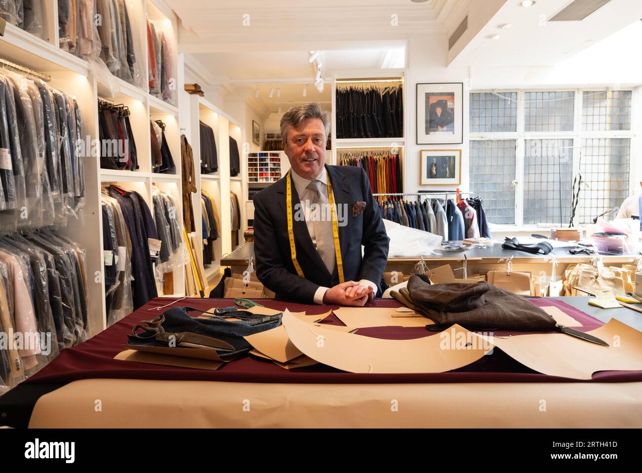 Richard Anderson who has been working on Savile Row for the past 34 ...