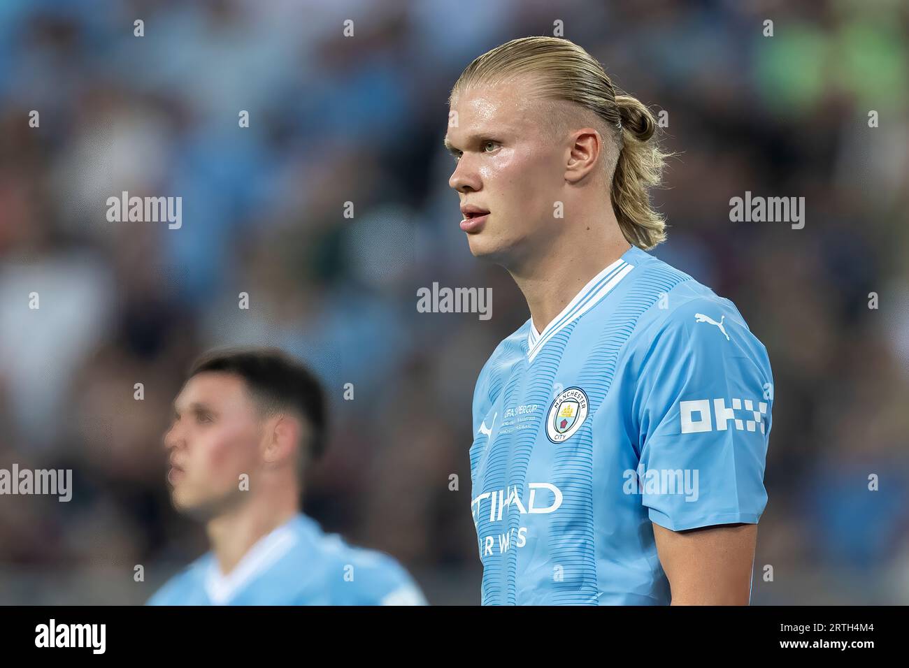 Athens, Greece - August 16,2023: Player of Manchester City Erling ...