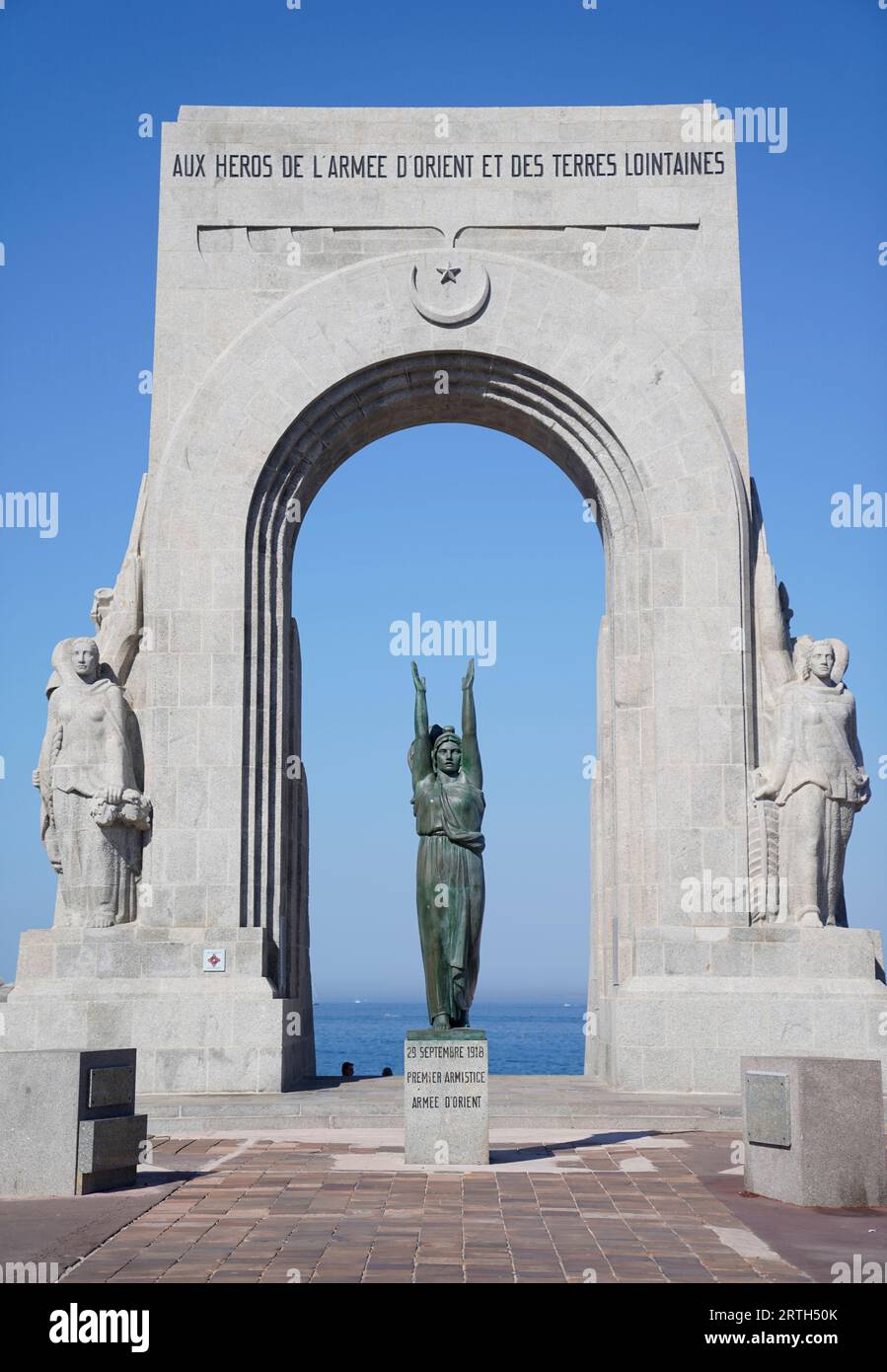 A view of the Monument to the dead of the Army of the Orient, in ...