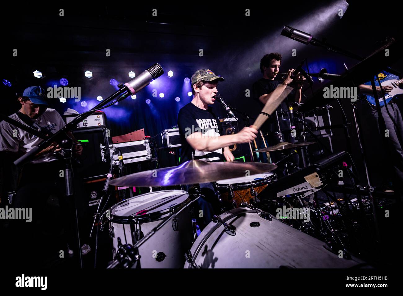 Copenhagen, Denmark. 12th Sep, 2023. The English post-punk band Squid ...