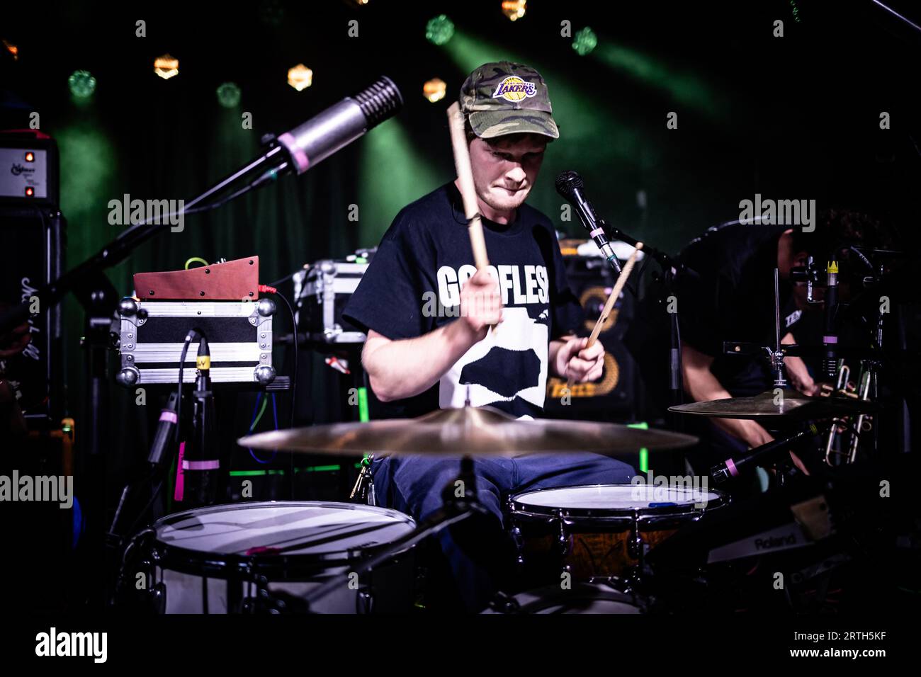 Copenhagen, Denmark. 12th Sep, 2023. The English post-punk band Squid ...