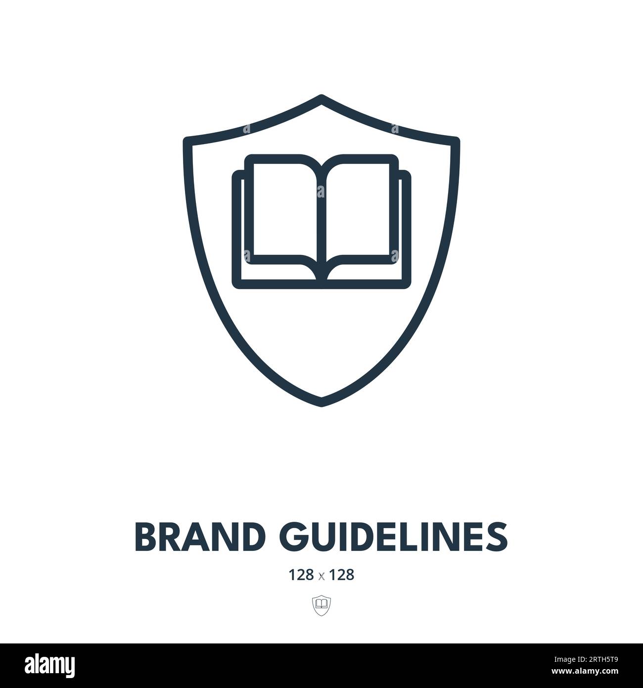 Brand Guidelines Icon. Branding, Identity, Guide. Editable Stroke ... Brand Guidelines Icon. Branding, Identity, Guide. Editable Stroke ...