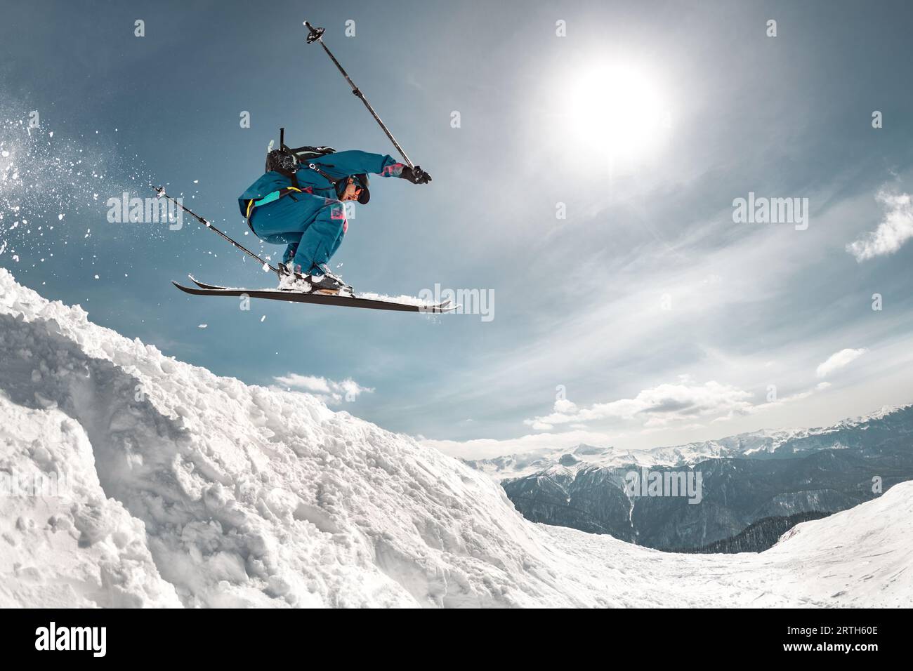 Big mountain skier hi-res stock photography and images - Alamy