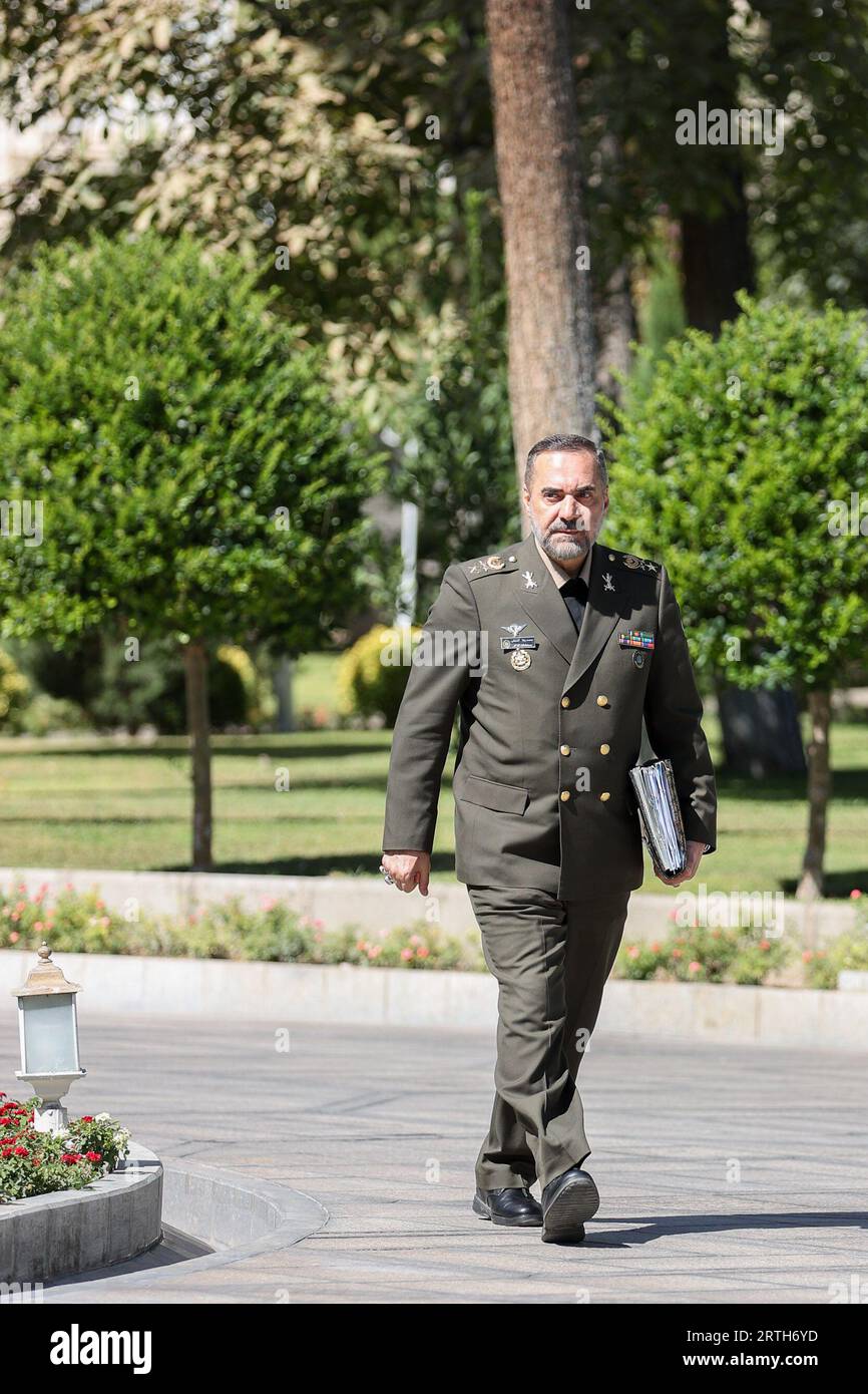Tehran, Iran. 13th Sep, 2023. Brigadier General MOHAMMAD REZA ASHTIANI ...