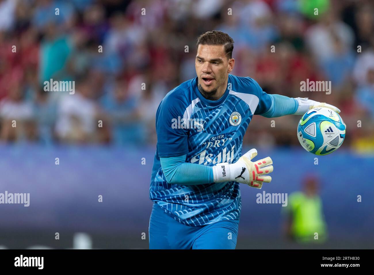 Athens, Greece - August 16,2023: Player of Manchester City Ederson in ...
