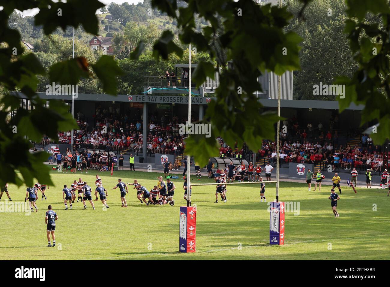 The Ray Prosser, main Pontypool RFC stand. Pontypool RFC v Swansea RFC ...
