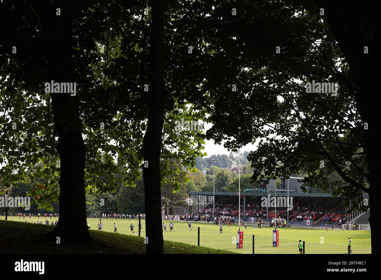 The Ray Prosser, main Pontypool RFC stand. Pontypool RFC v Swansea RFC ...
