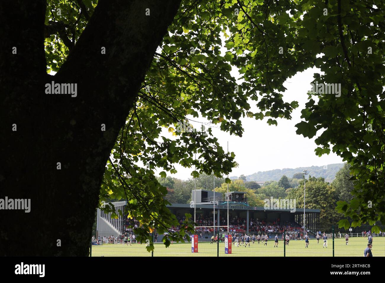 The Ray Prosser, main Pontypool RFC stand. Pontypool RFC v Swansea RFC ...