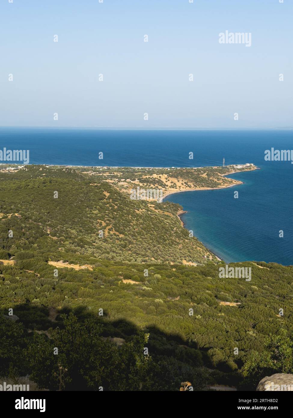 Ancient columns of Athena Temple, Assos, Canakkale, Turkey , The Temple ...