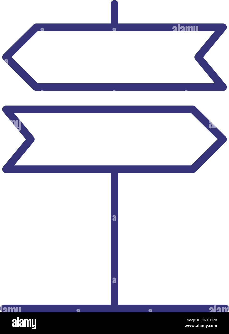 Directional signs line icon Stock Vector Image & Art - Alamy