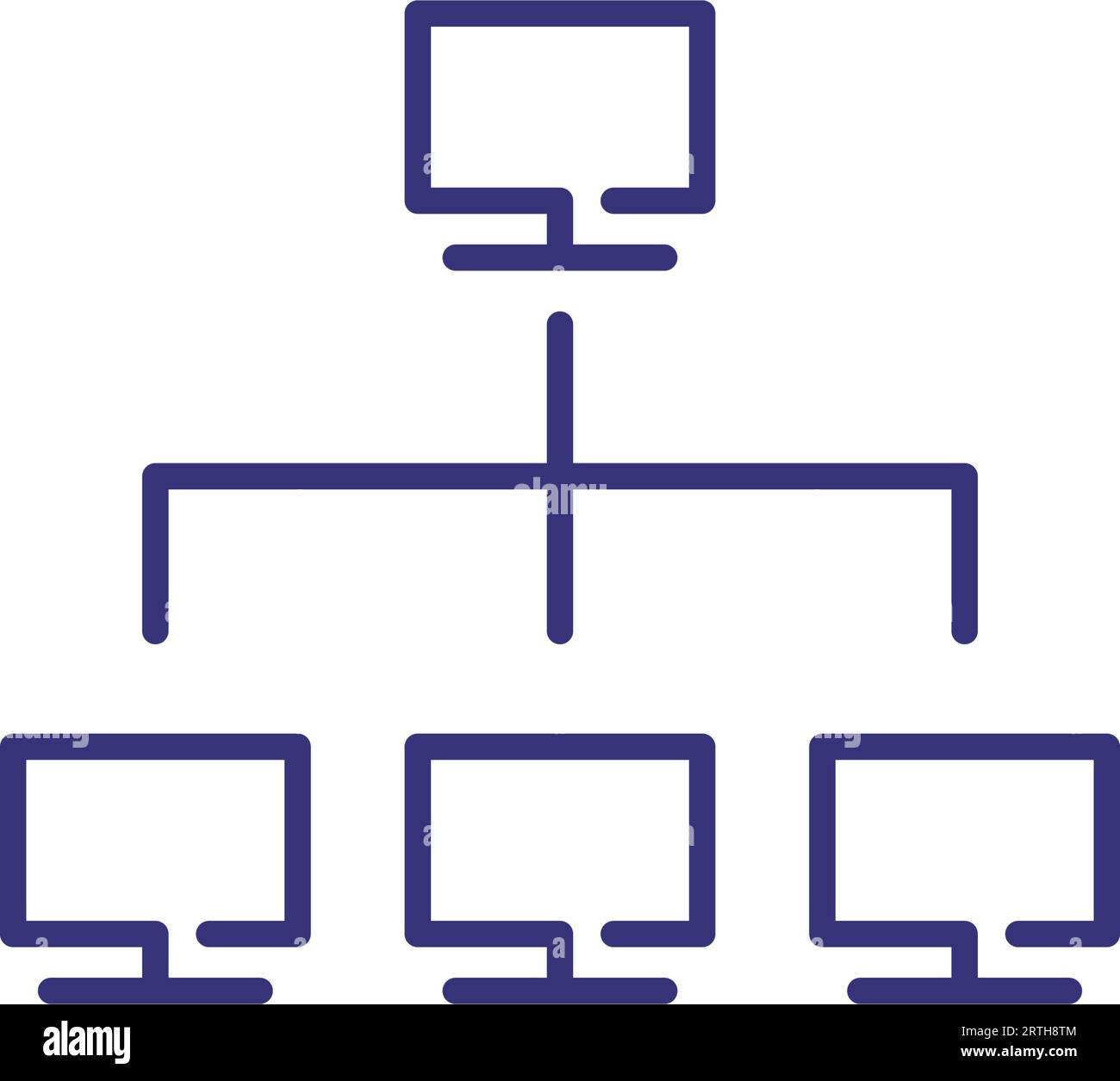 Lan network diagram Cut Out Stock Images & Pictures - Alamy