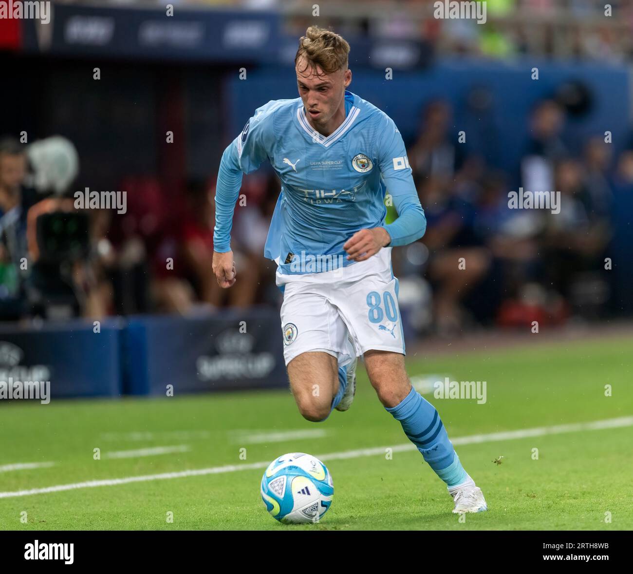 Athens, Greece - August 16,2023: Player of Manchester City Cole Palmer ...