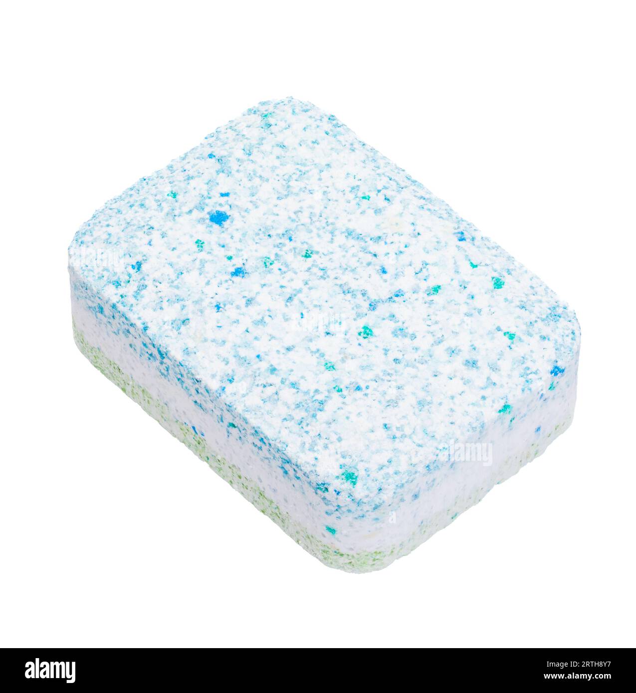 Dishwashing detergent tablet isolated on white background Stock Photo ...