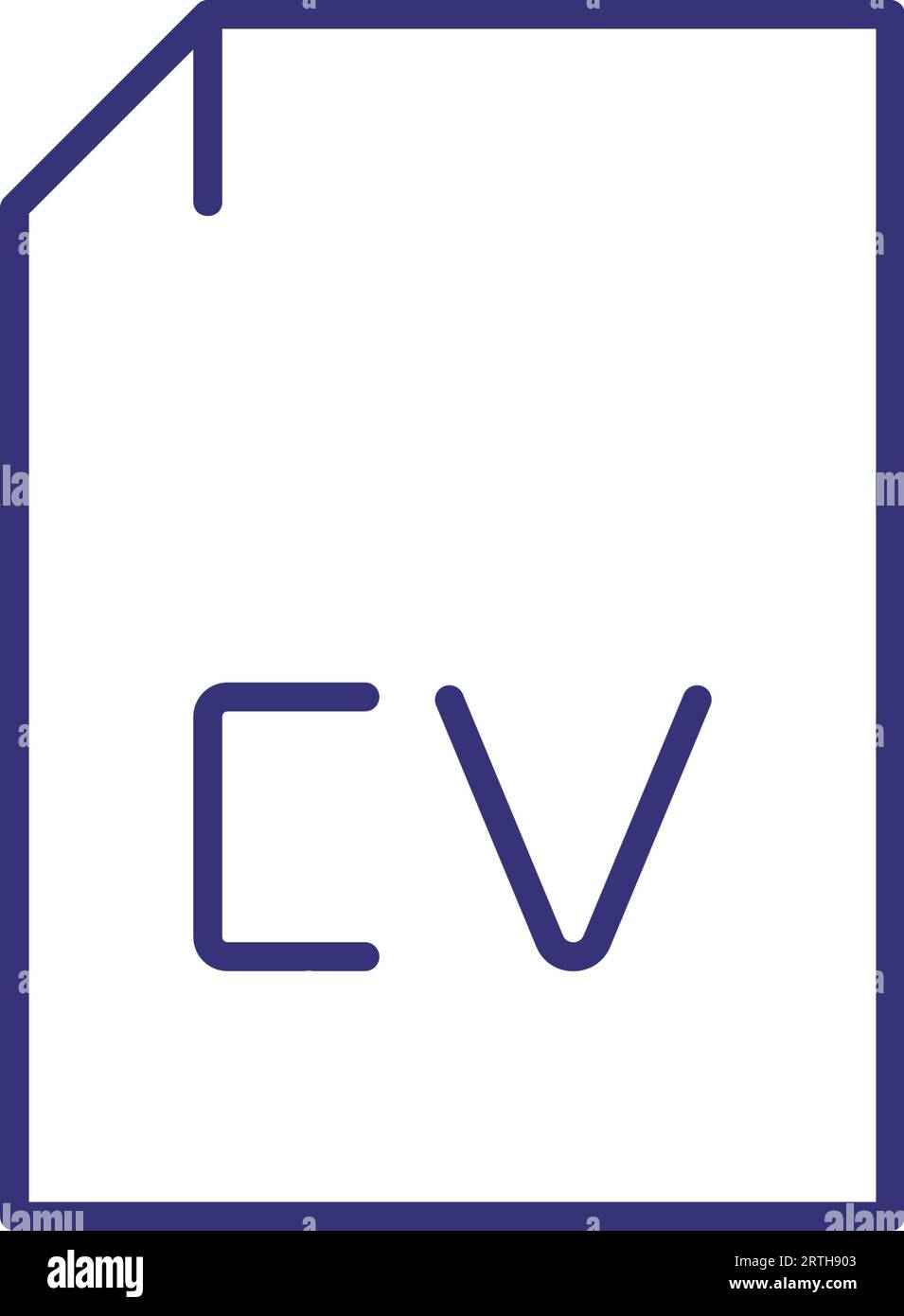 CV line icon Stock Vector Image & Art - Alamy