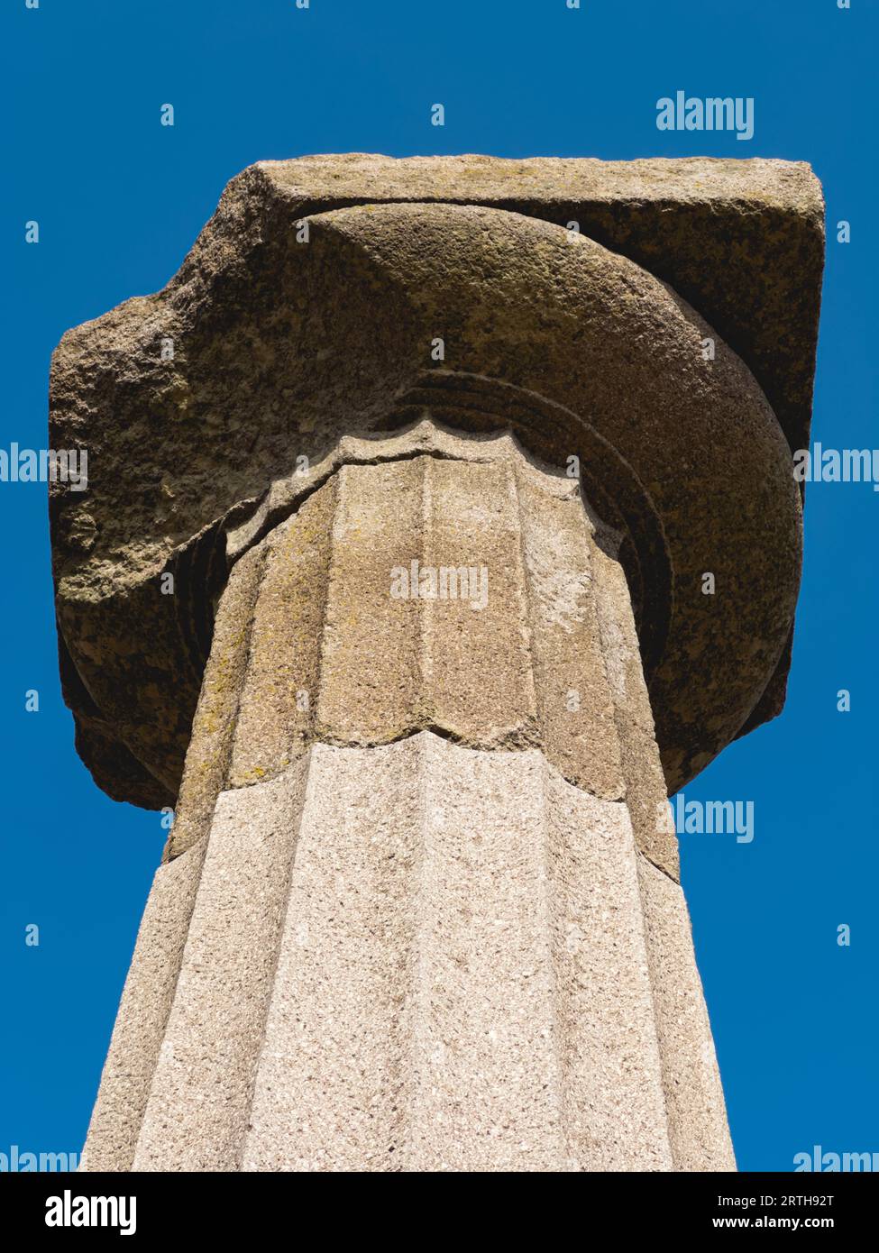 Ancient columns of Athena Temple, Assos, Canakkale, Turkey , The Temple ...