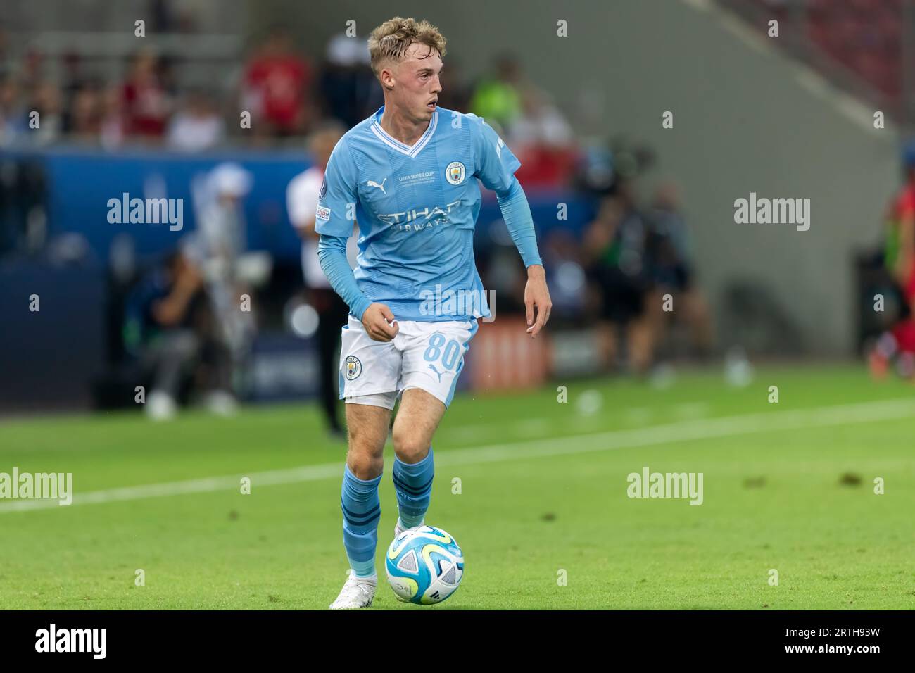 Athens, Greece - August 16,2023: Player of Manchester City Cole Palmer ...