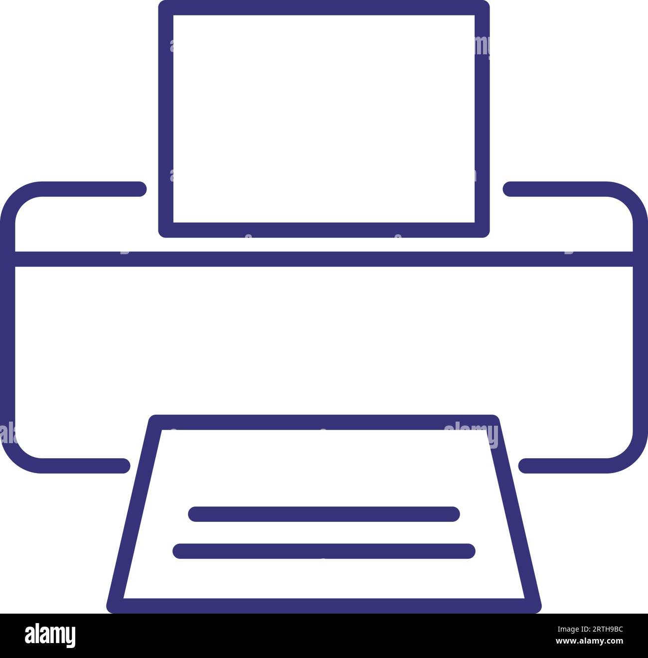 Printer line icon Stock Vector Image & Art - Alamy