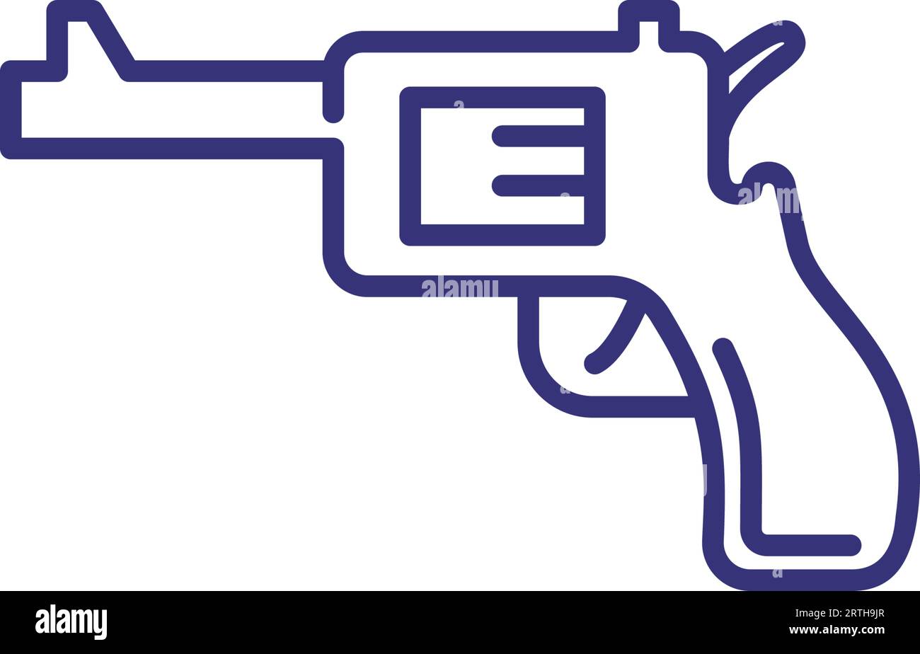 Revolver line icon Stock Vector Image & Art - Alamy