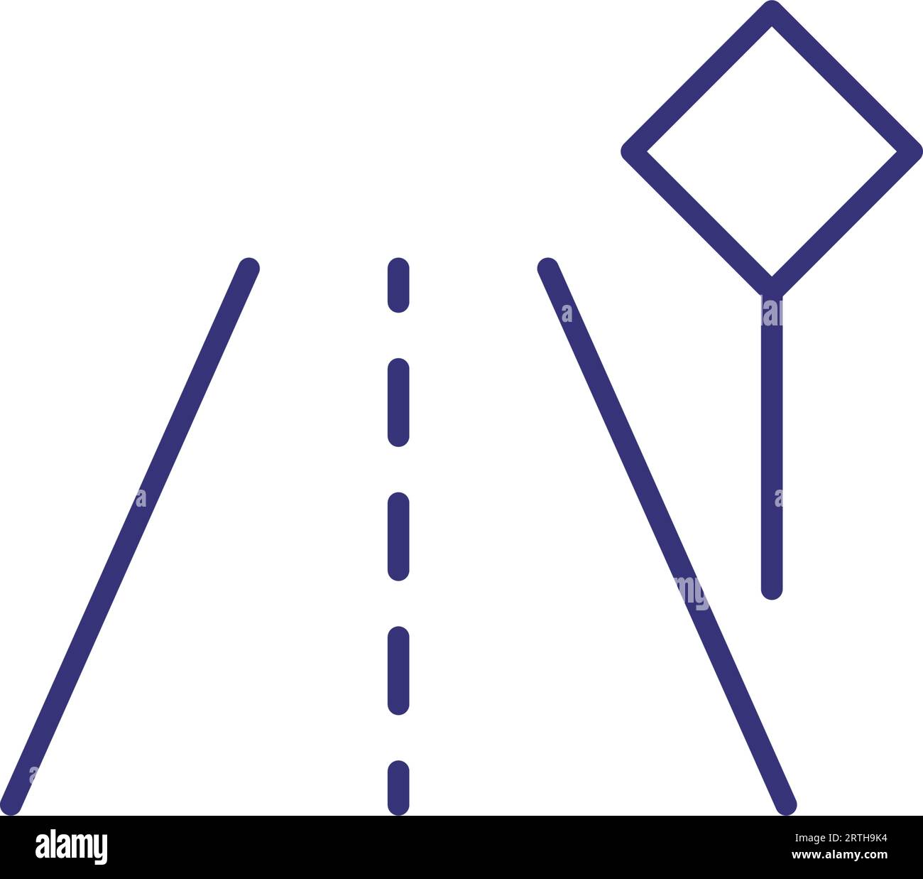 Road line icon Stock Vector Image & Art - Alamy