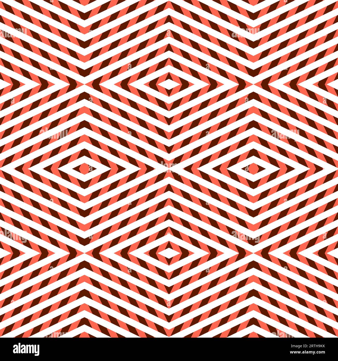 Seamless pattern with geometric motifs in 3 colors Stock Photo - Alamy