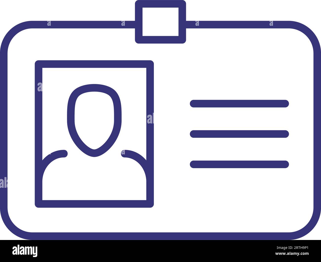 Minimal id card Cut Out Stock Images & Pictures - Alamy